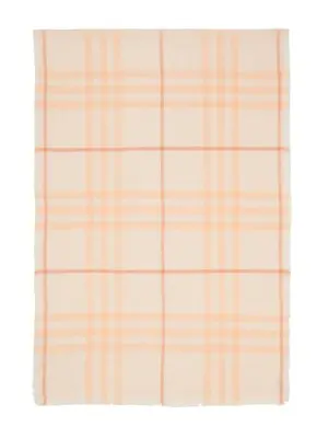 Burberry Checkered Reversible Frayed Scarf