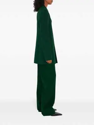 Burberry Tailored-cut Wool Trousers - Green