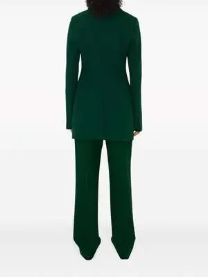Burberry Tailored-cut Wool Trousers - Green