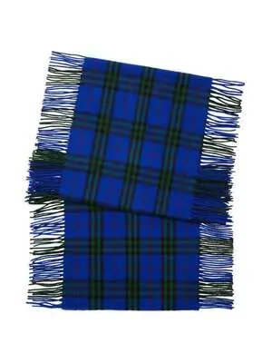 Burberry Check-pattern Cashmere Scarf