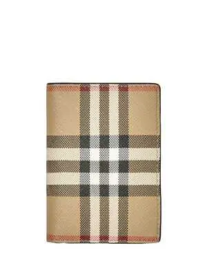 Burberry Vintage Check Leather Wallet - Neutrals