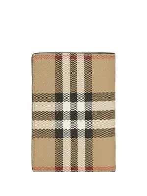 Burberry Vintage Check Leather Wallet