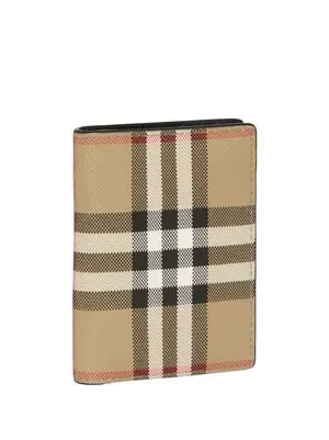 Burberry Vintage Check Leather Wallet