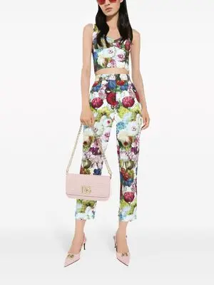 Dolce & Gabbana Floral-print Corset Top
