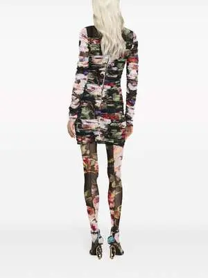 Dolce & Gabbana Floral-print Short Dress