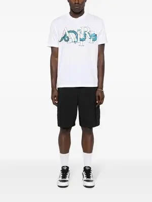 Amiri Dragon-print Cotton T-shirt - White