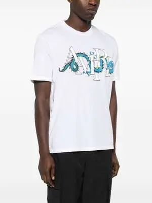 Amiri Dragon-print Cotton T-shirt - White