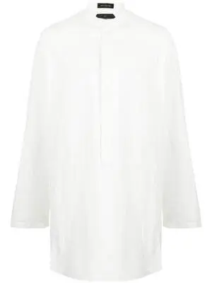 NICOLAS ANDREAS TARALIS Long-sleeve Cotton Shirt - White