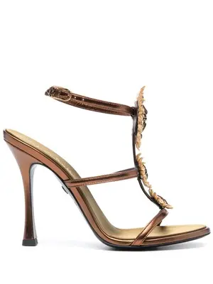 Roberto Cavalli Jewel 110mm Leather Sandals