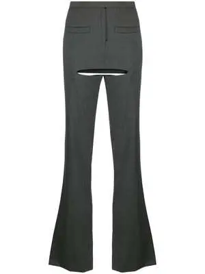 COURREGES Cut-out Tailored Wool Trousers