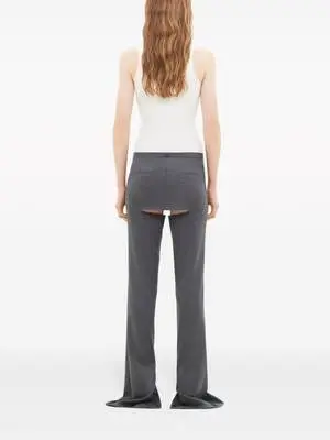 COURREGES Cut-out Tailored Wool Trousers
