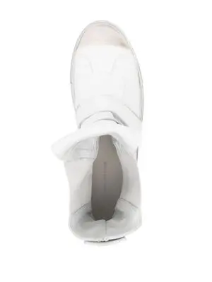 Nicolas Andreas Taralis Touch-Strap High-Top Sneakers In White
