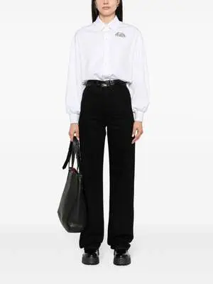 Alexander McQueen Crystal-embellished Cotton Shirt
