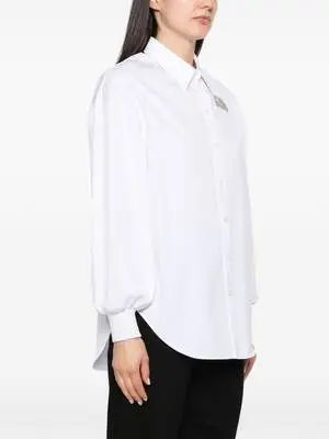 Alexander McQueen Crystal-embellished Cotton Shirt
