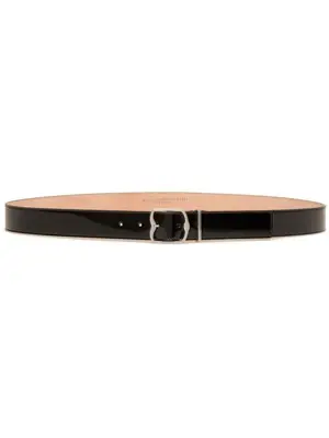 Bally Logo-buckle Leather Belt - Black