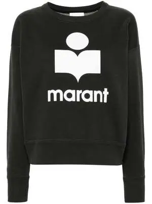 MARANT ETOILE Mobyli Flocked-logo Sweatshirt