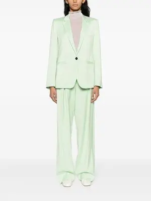 FORTE_FORTE Pleat-detail High-rise Wide-leg Pants