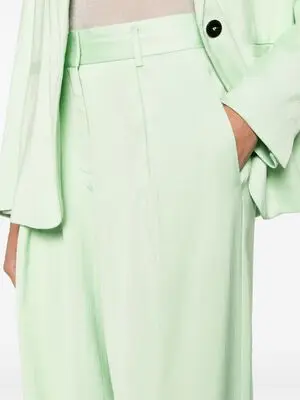 FORTE_FORTE Pleat-detail High-rise Wide-leg Pants