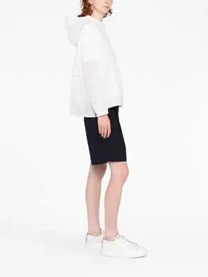 Thom Browne 4-bar Stripe Hooded Jacket - White