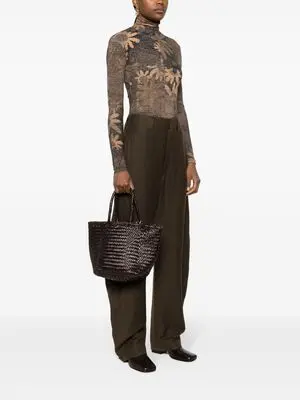 Dragon Diffusion Small Grace Basket Tote Bag - Brown