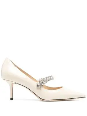 JIMMY CHOO Bing Pumps 65 Patent Leather Crystal Embellished Pumps