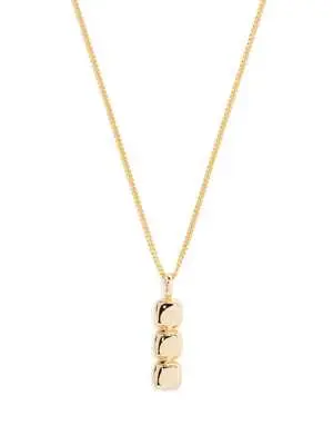 Tom Wood Mini Cushion Pendant Necklace - Gold