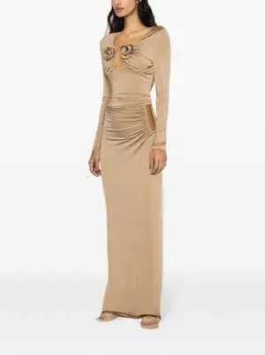 Magda Butrym Cut-out Maxi Skirt - Neutrals