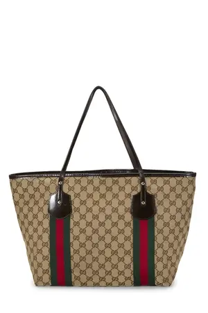 Gucci Original Gg Canvas Jolie Web Tote