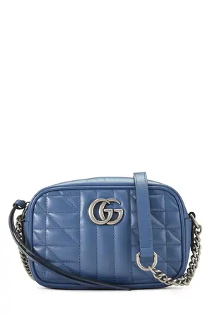 Gucci Leather Gg Marmont Bag