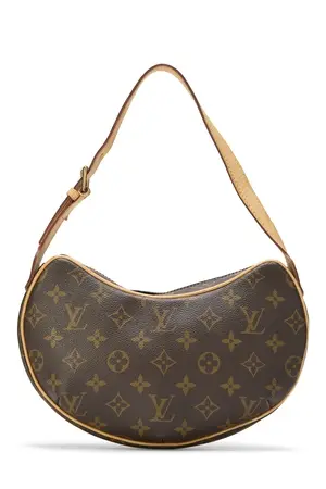 LOUIS VUITTON Monogram Canvas Croissant - Brown