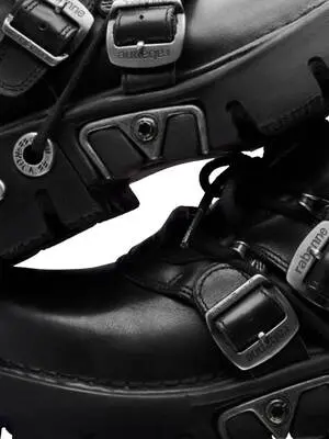 Rabanne Leather Derby Shoes