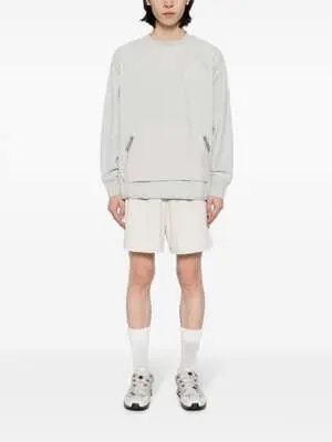 SPOONYARD Zip-pocket Crew-neck Sweatshirt - Grey