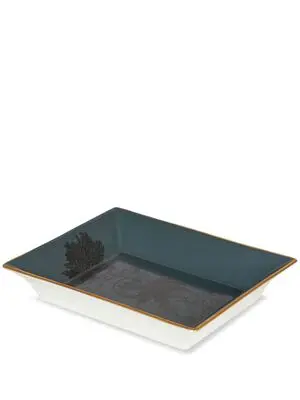 Etro Illustration-print Porcelain Tray - Green