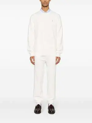 Polo Ralph Lauren Crew Neck Embroidered Sweater - White