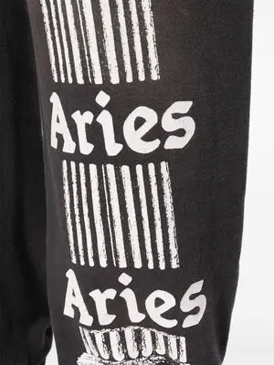 SAINT MXXXXXX Slogan-print Cotton Track Pants
