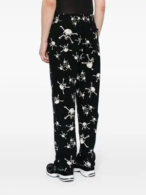 SAINT MXXXXXX Skull-print Cotton Track Pants