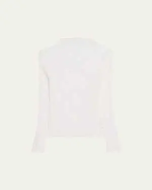 Issey Miyake Chiffon Twist-38 Sheer Top - White