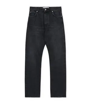 Loewe Mid-rise Straight Leg Jeans - Black
