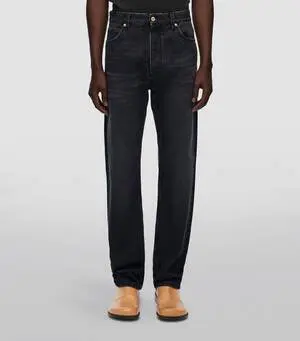 Loewe Mid-rise Straight Leg Jeans - Black