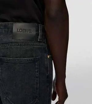 Loewe Mid-rise Straight Leg Jeans - Black