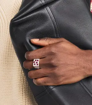 BLEUE BURNHAM Exclusive Sterling Ruby Signet Ring