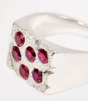 BLEUE BURNHAM Exclusive Sterling Ruby Signet Ring
