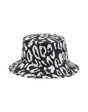 8 BY YOOX Double Face Animalier Bucket Hat - Black