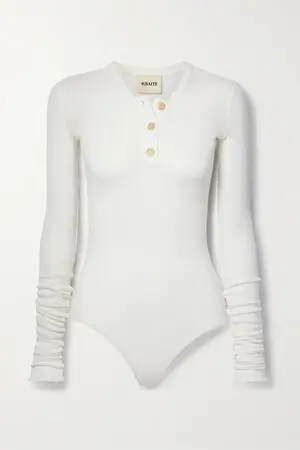 Khaite Long Sleeve Bodysuits