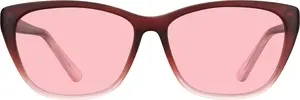 Zenni Full Rim Rectangle Frame - Raspberry