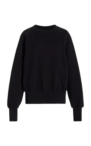 LES TIEN Linda Classic Raglan-sleeve Cotton Sweatshirt