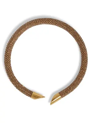 Rabanne Tone Pixel Chainmail Necklace - Gold