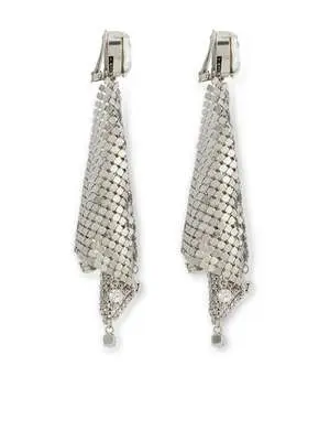 Rabanne Crystal-embellished Chainmail Drop Earrings