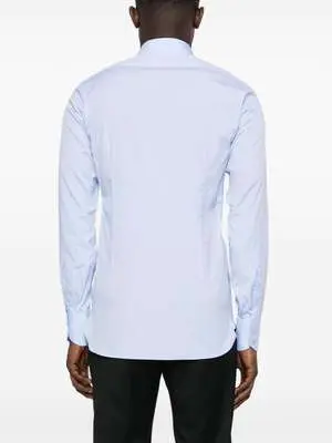 TOM FORD Plain Cotton Shirt - Blue