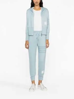Thom Browne 4-bar Stripe Cotton Track Pants - Blue